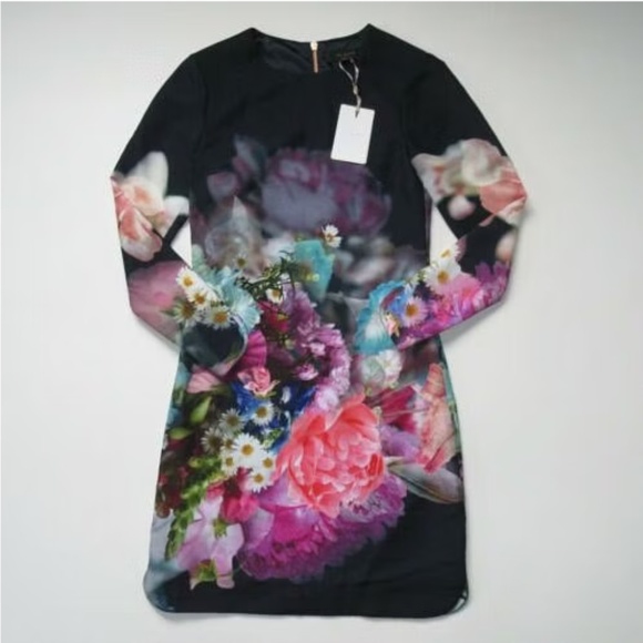 Ted Baker London | Dresses | Ted Baker Vyr Tunic Dress In Focus Bouquet ...